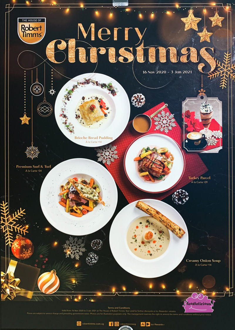 The House of Robert Timms Christmas Menu with Turkey Parcel & Choco ...