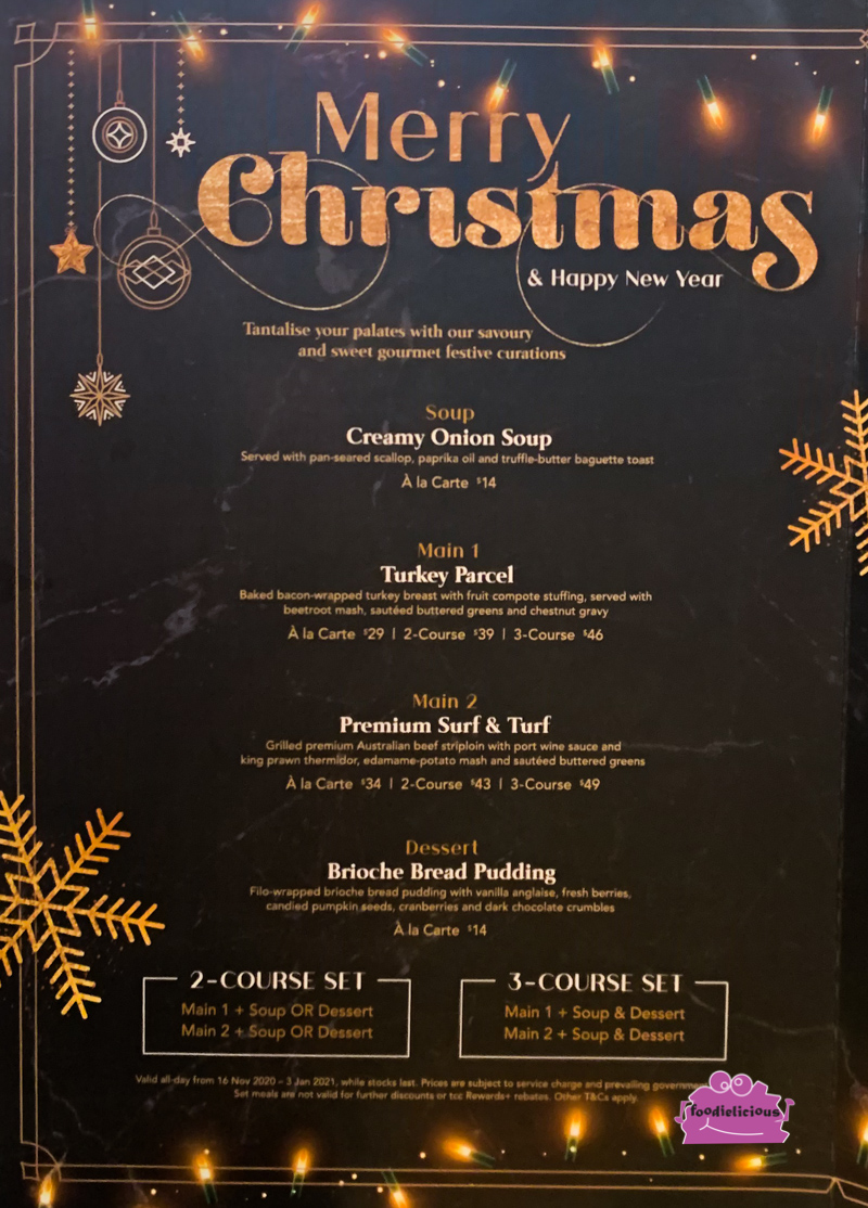 The House of Robert Timms Christmas Menu with Turkey Parcel & Choco ...