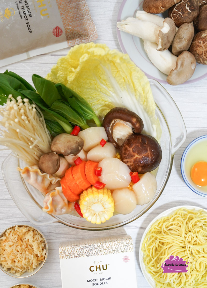 CHU Collagen Soup Base, Rice Puffs, Noodles (Review)-5 – oo-foodielicious