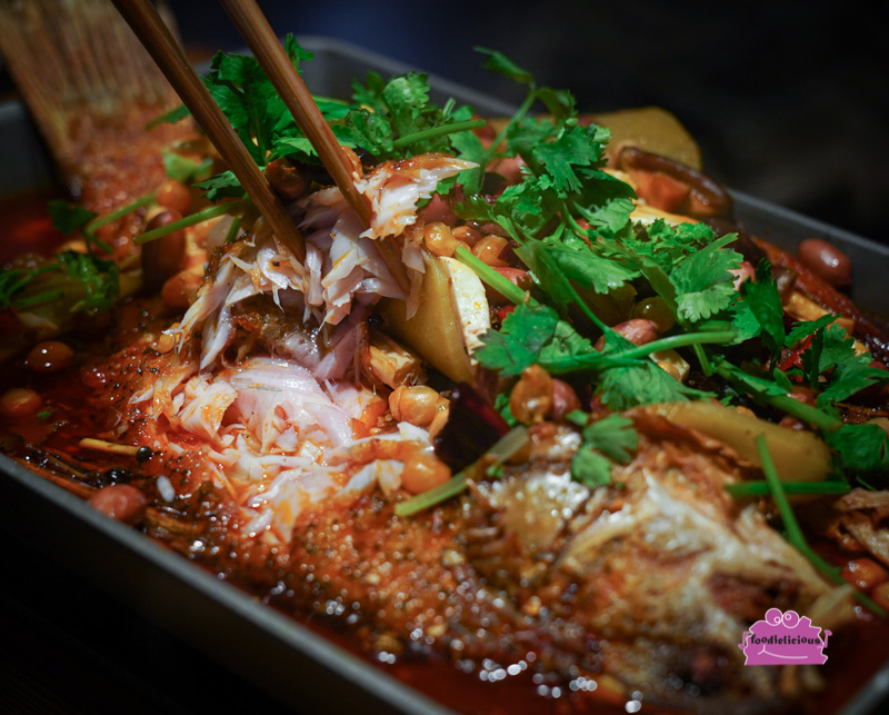 Sichuan Alley, Telok Ayer - Spicy BBQ Fish, Fried Pig Intestines and ...