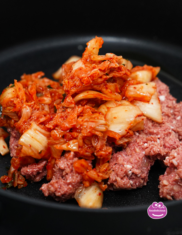 Impossible Beef Kimchi Rice Bowl with Fried Egg and Seaweed – oo ...
